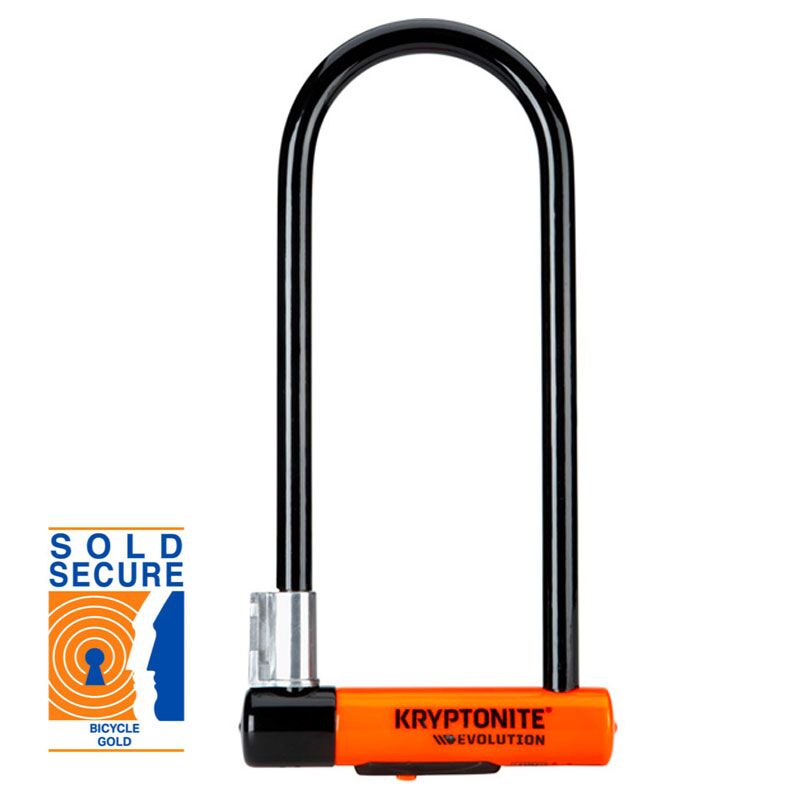 Kryptonite Evolution Long Shackle U Lock Sold Secure Gold